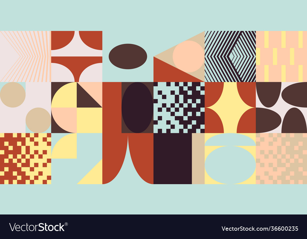 Horizontal abstract pattern design Royalty Free Vector Image