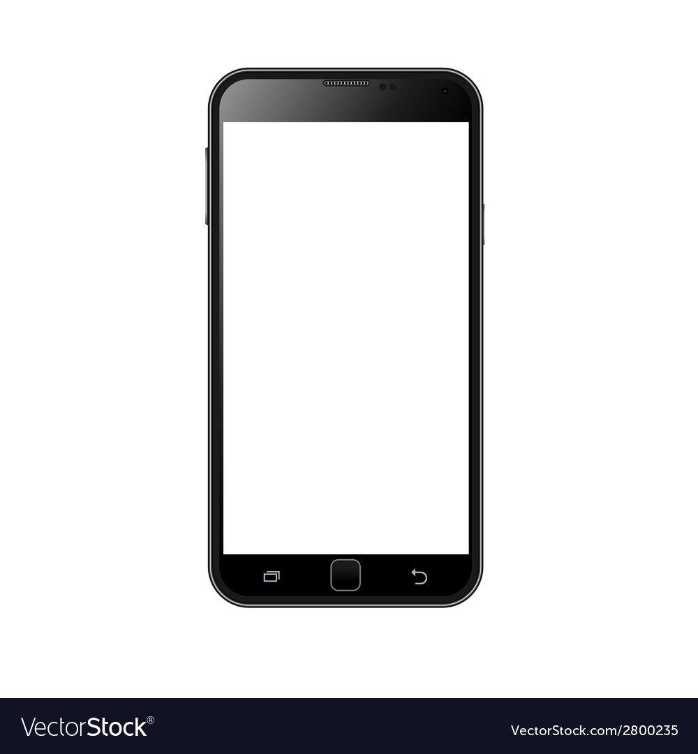Realistic smart phone Royalty Free Vector Image