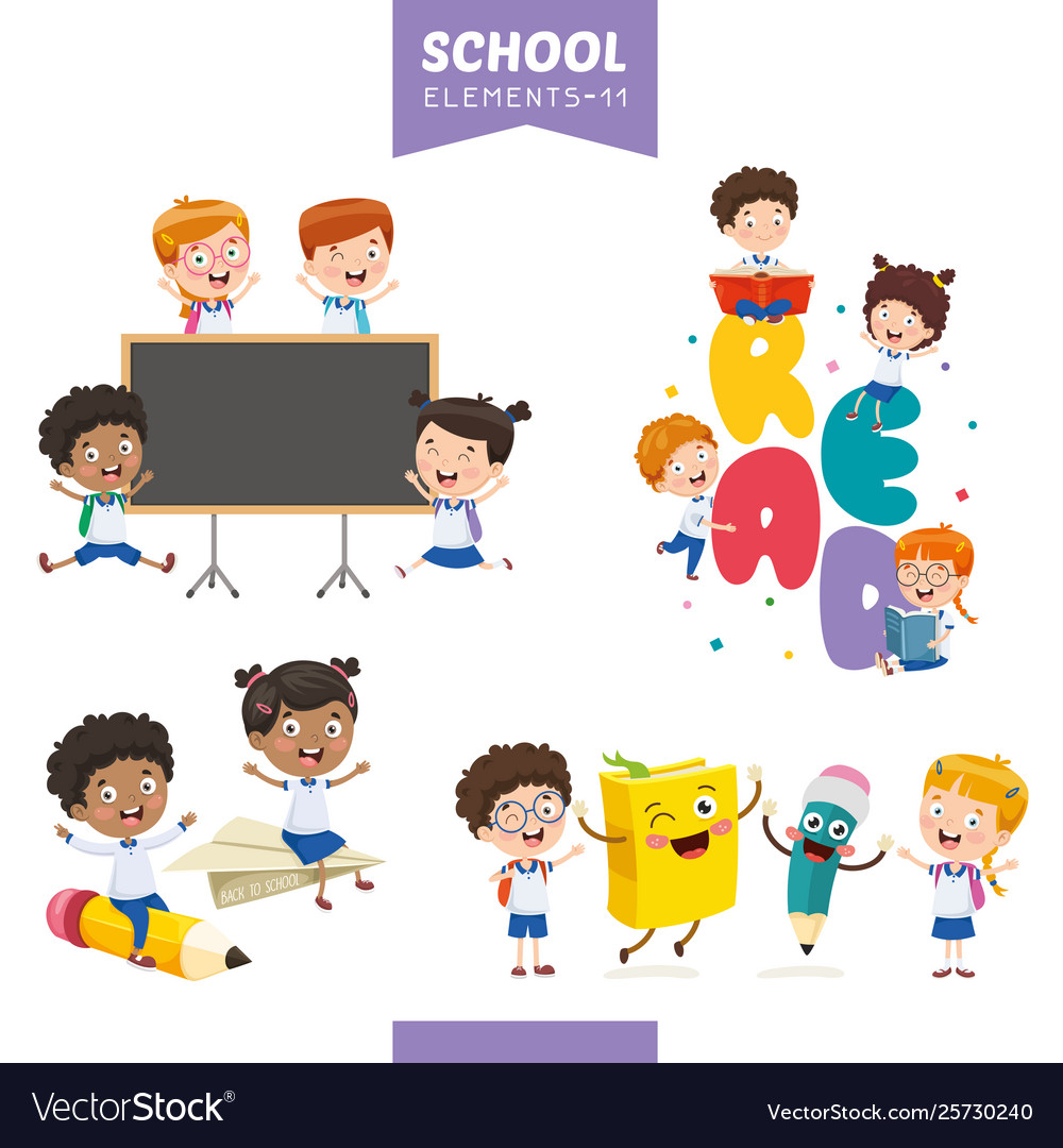 Education elements Royalty Free Vector Image - VectorStock