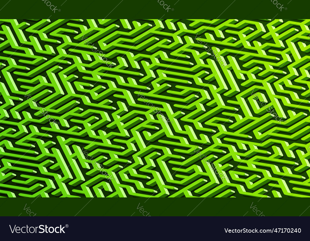 Maze pattern abstract background with vibrant Vector Image