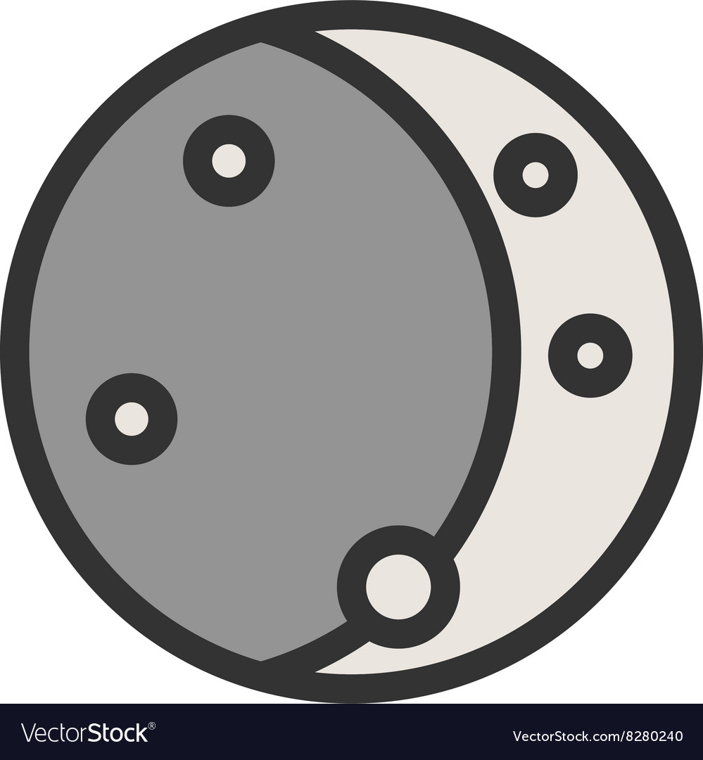 Moon Royalty Free Vector Image - VectorStock