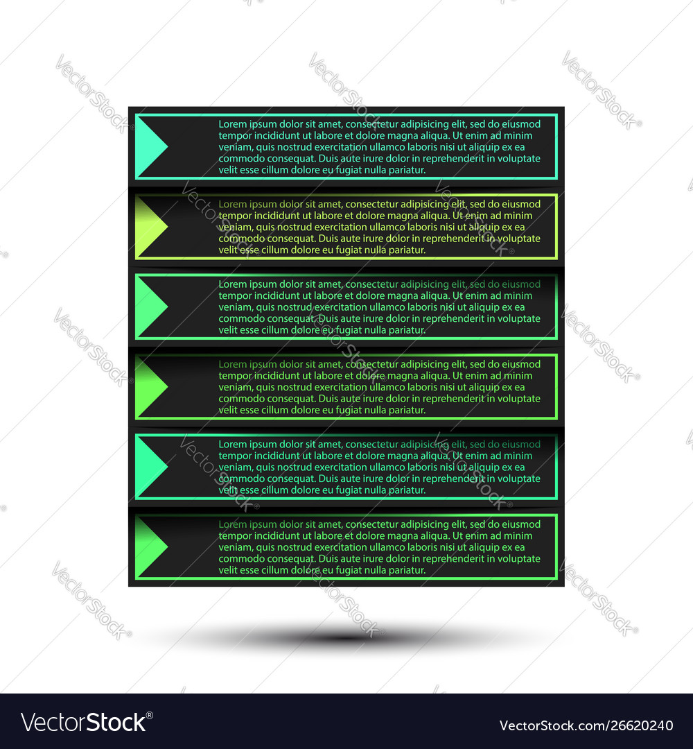 Paper progress steps for tutorial Royalty Free Vector Image
