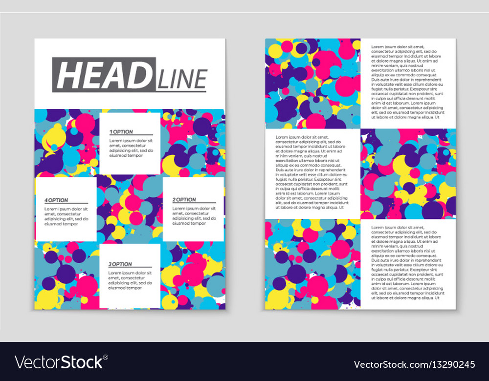 Abstract layout background set for art Royalty Free Vector