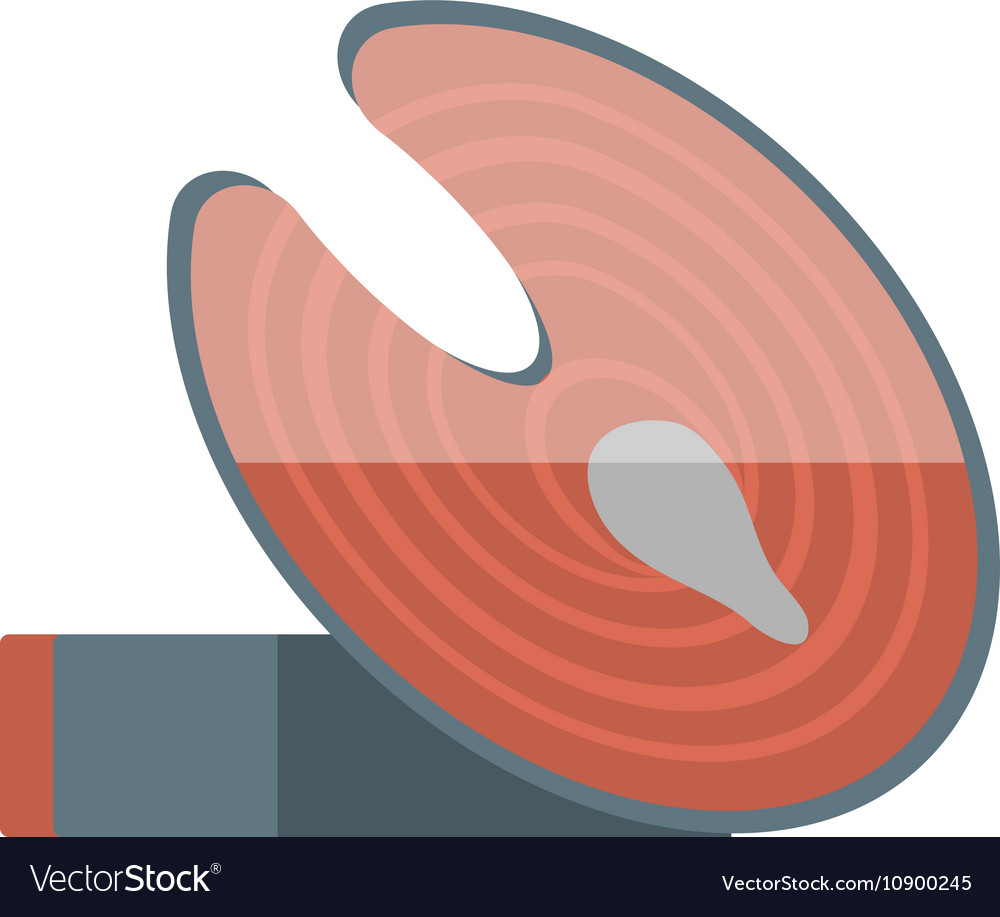 Fish slice Royalty Free Vector Image - VectorStock