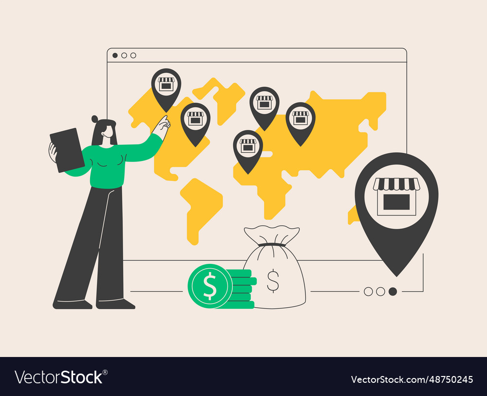 Franchising abstract concept Royalty Free Vector Image Franchising abstract concept Royalty Free Vector Image