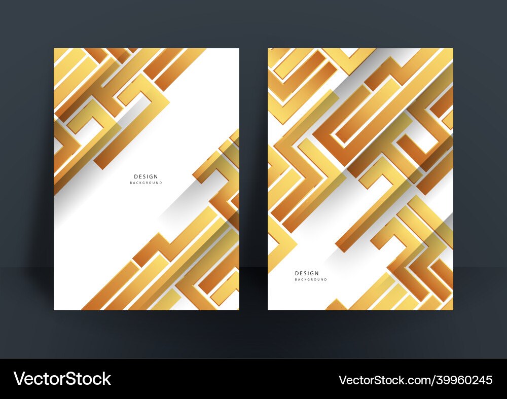 Luxury modern gold white abstract cover background
