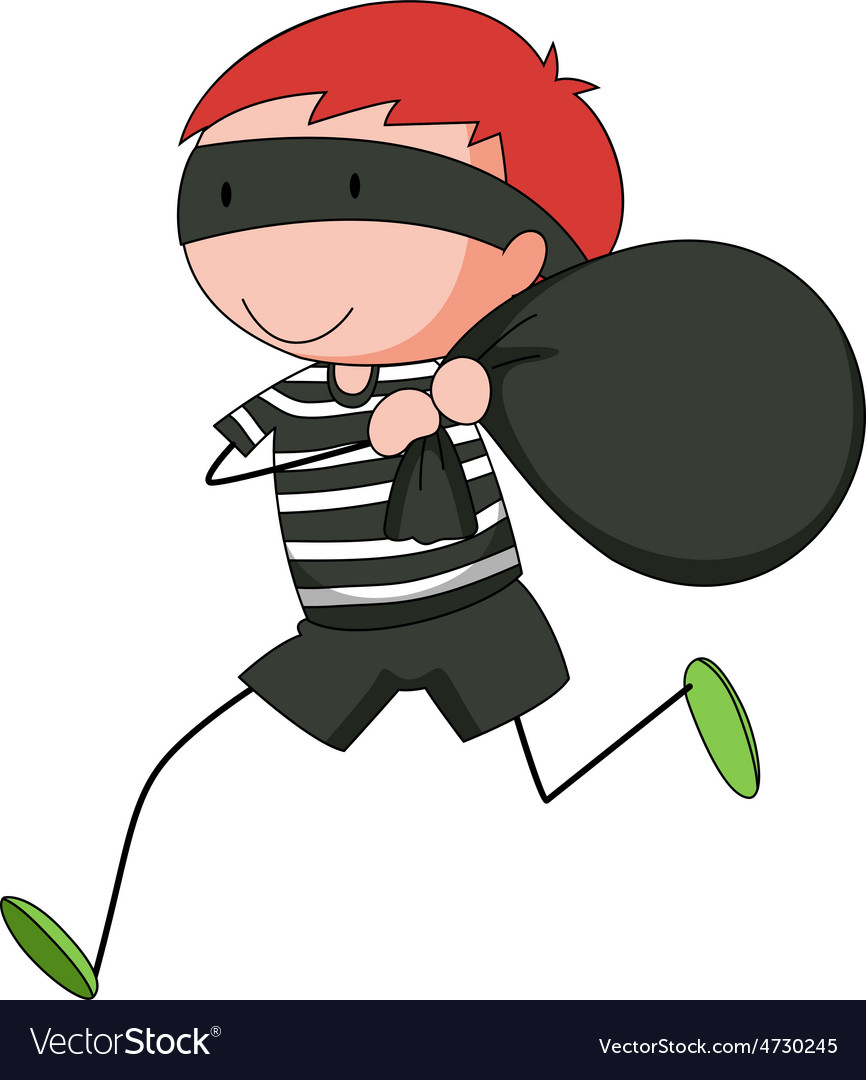 Robber Royalty Free Vector Image - VectorStock