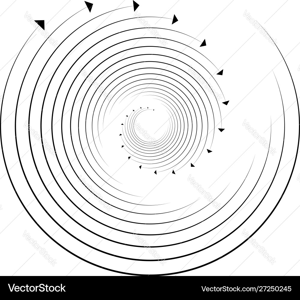 Rotation revolve torsion concept circular arrow Vector Image