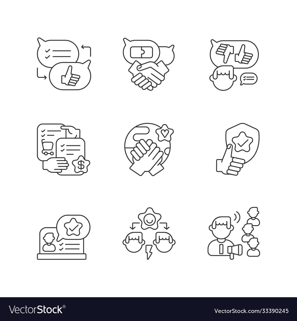 Soft skills linear icons set Royalty Free Vector Image Soft skills linear icons set Royalty Free Vector Image