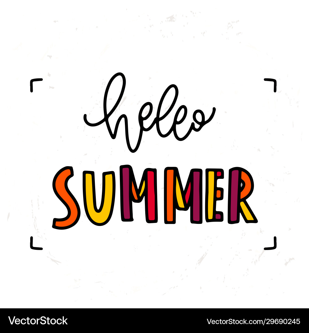 Trendy lettering poster hand drawn calligraphy Vector Image