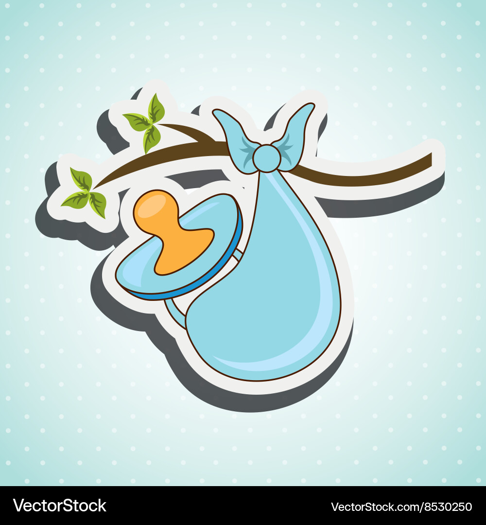 Baby shower icon design Royalty Free Vector Image