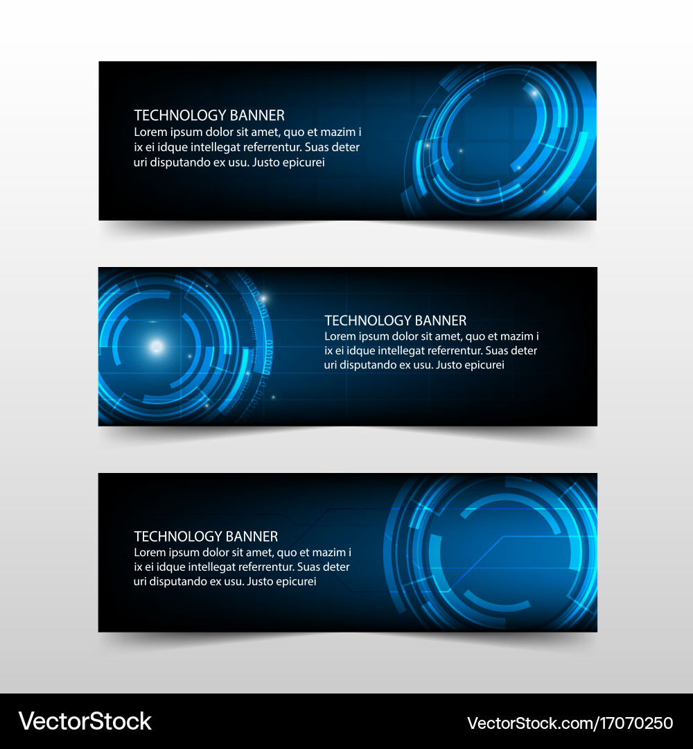 Blue abstract technology corporate business Vector Image