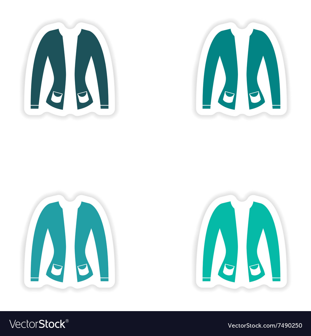 Concept Stylish Paper Sticker On White Background Vector Image