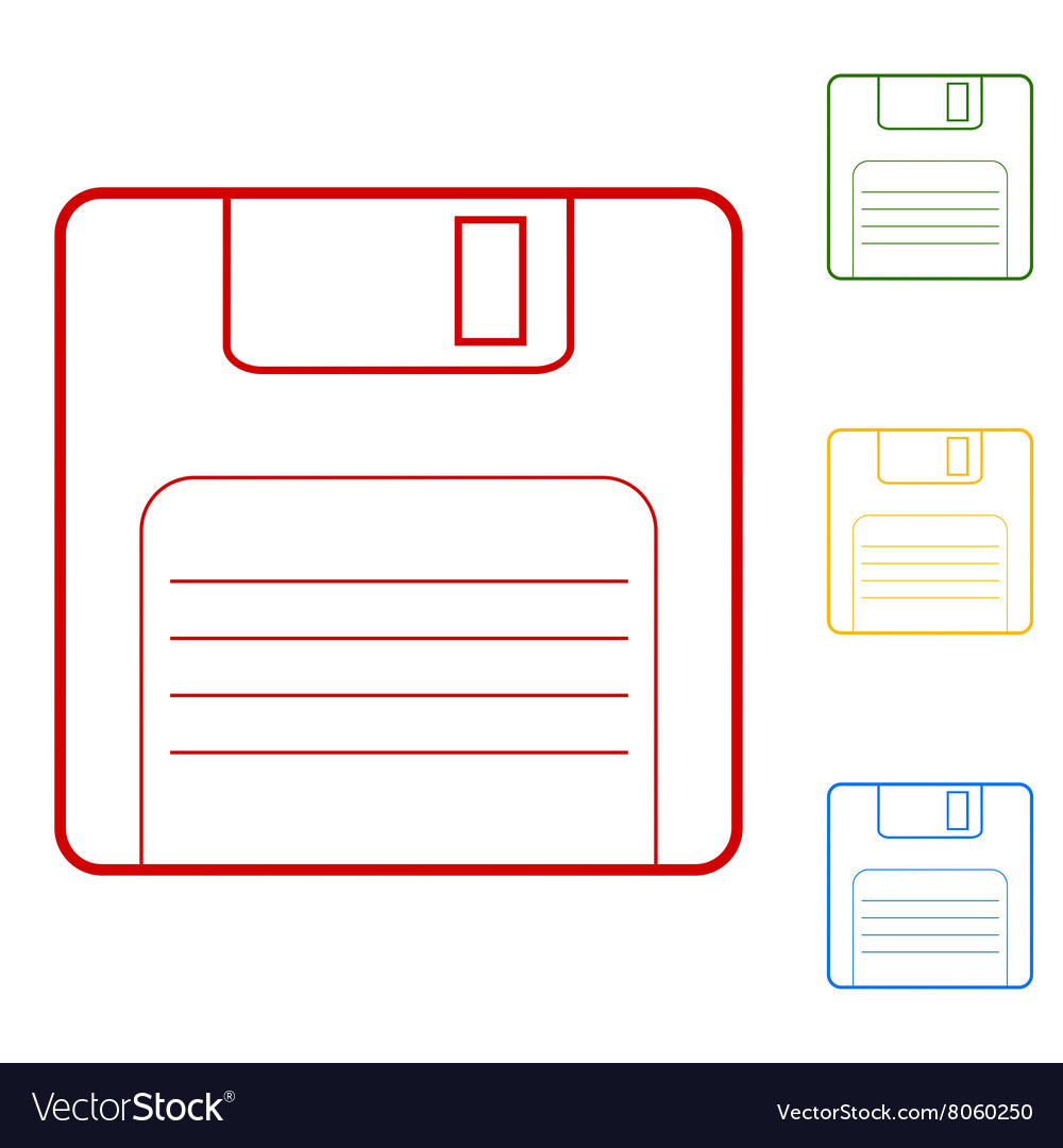 Floppy disk Royalty Free Vector Image - VectorStock