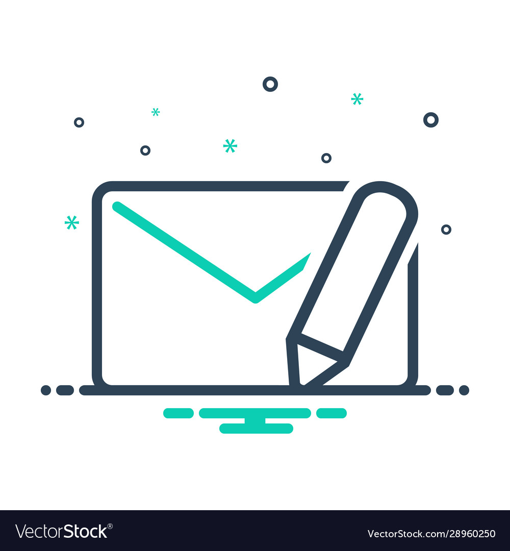 Message edit Royalty Free Vector Image - VectorStock