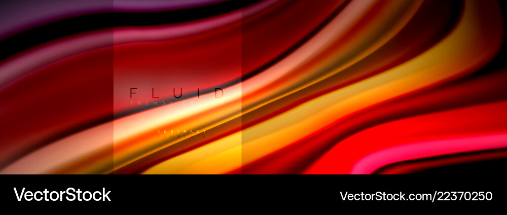 Rainbow fluid abstract shapes liquid colors Vector Image