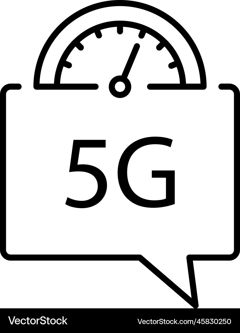 Speed line icon on transparent background Vector Image