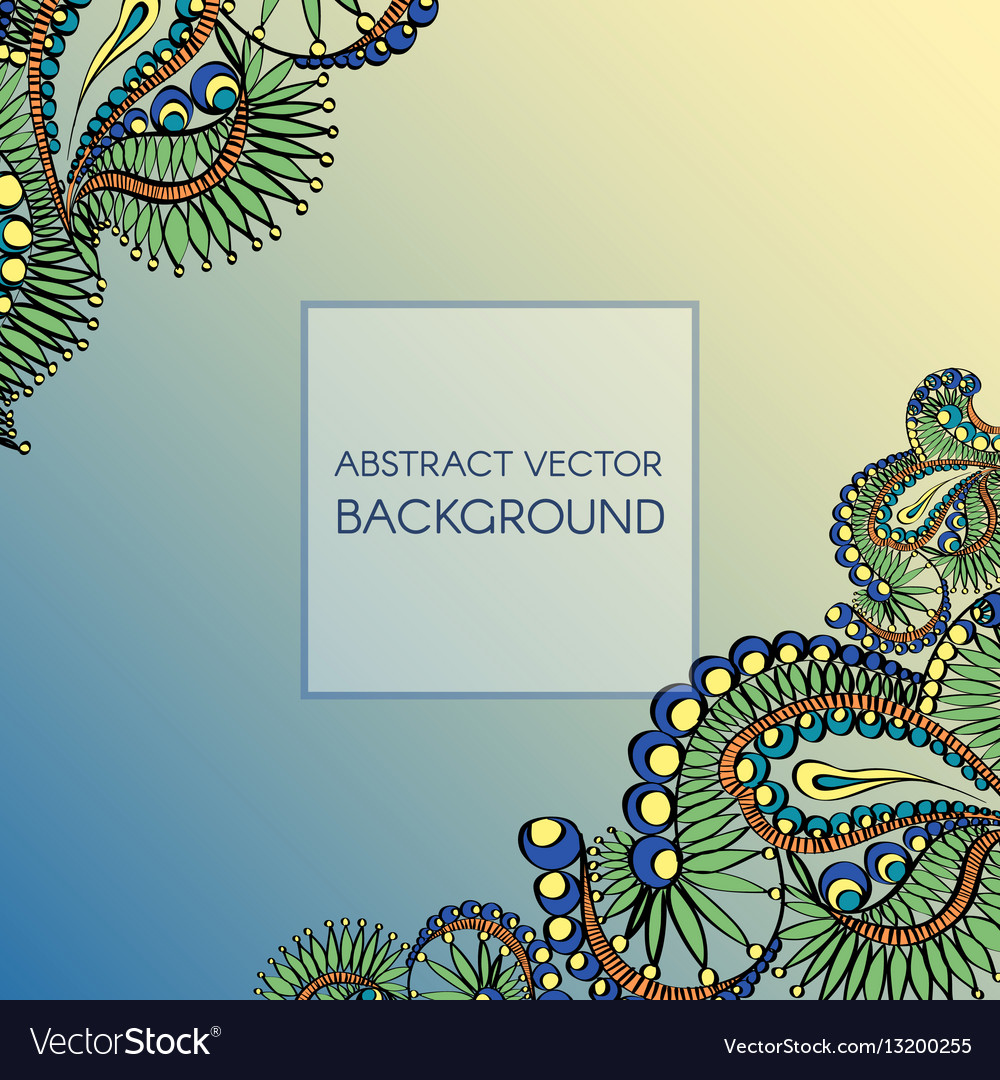 Abstract pattern with lace stylized objects Vector Image