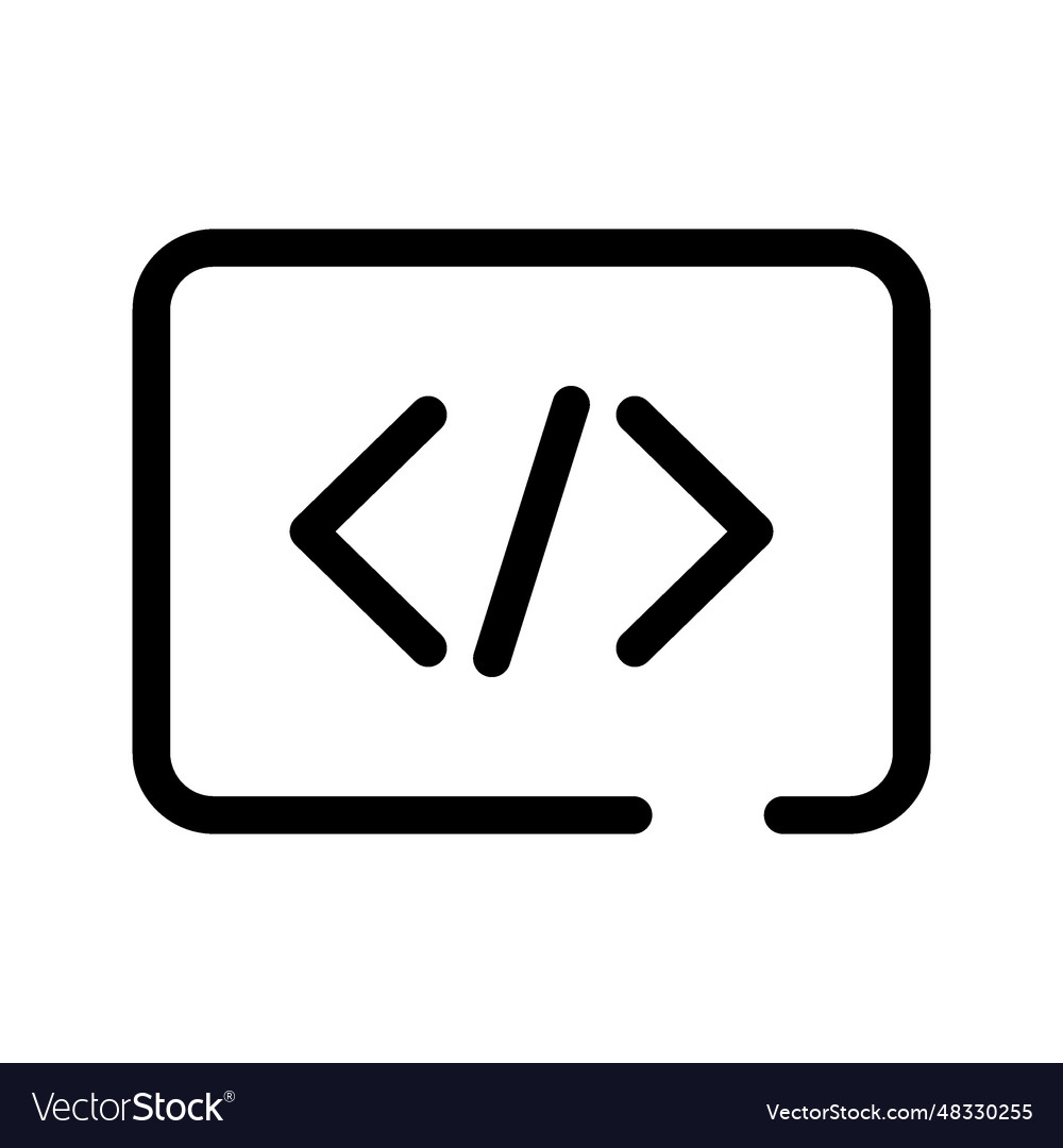 Coding icon Royalty Free Vector Image - VectorStock