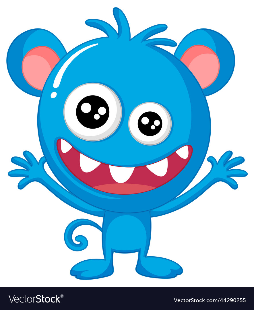 Cute Monster Face Clip Art