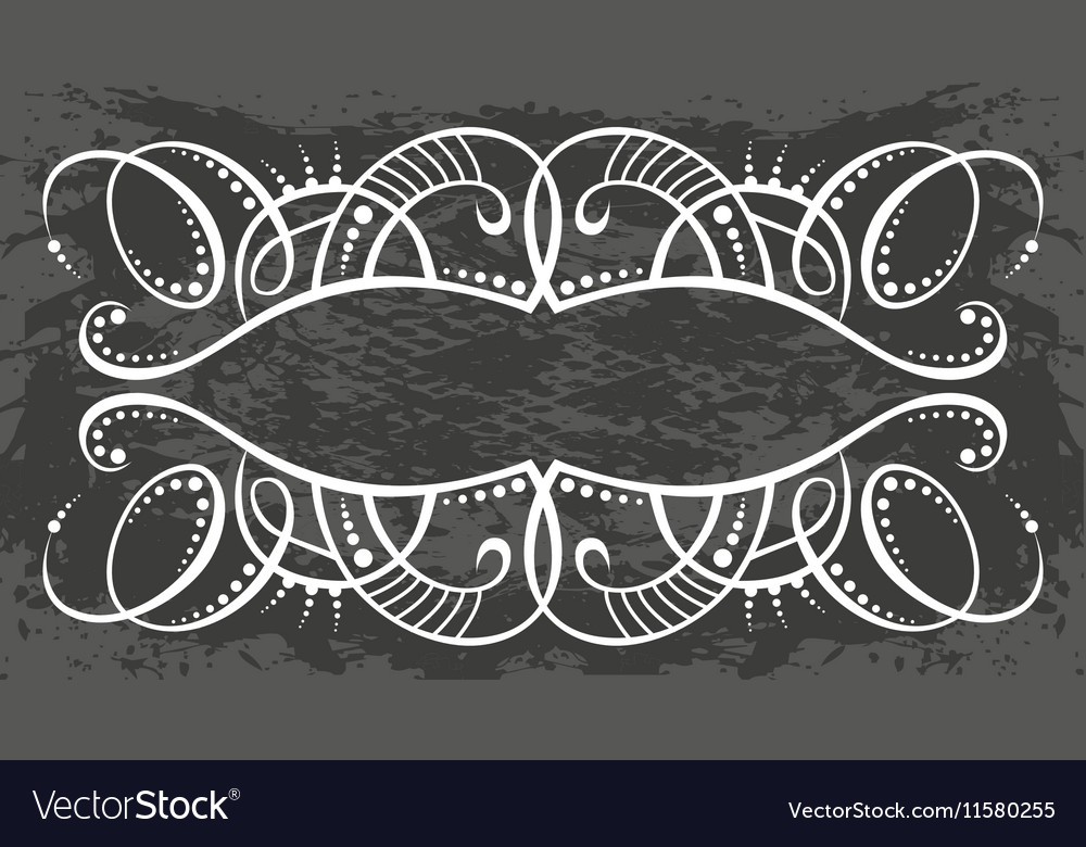 Decorative frame with pattern Royalty Free Vector Image