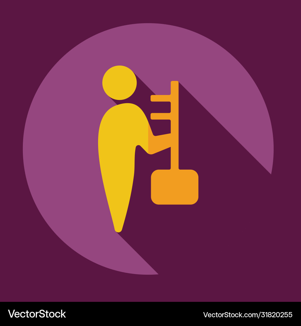 Flat icon people and a business key topic Vector Image