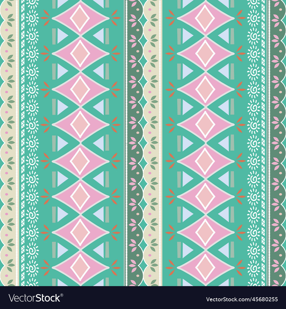 Kat Geometric Folklore Ornament Tribal Ethnic Vector Image
