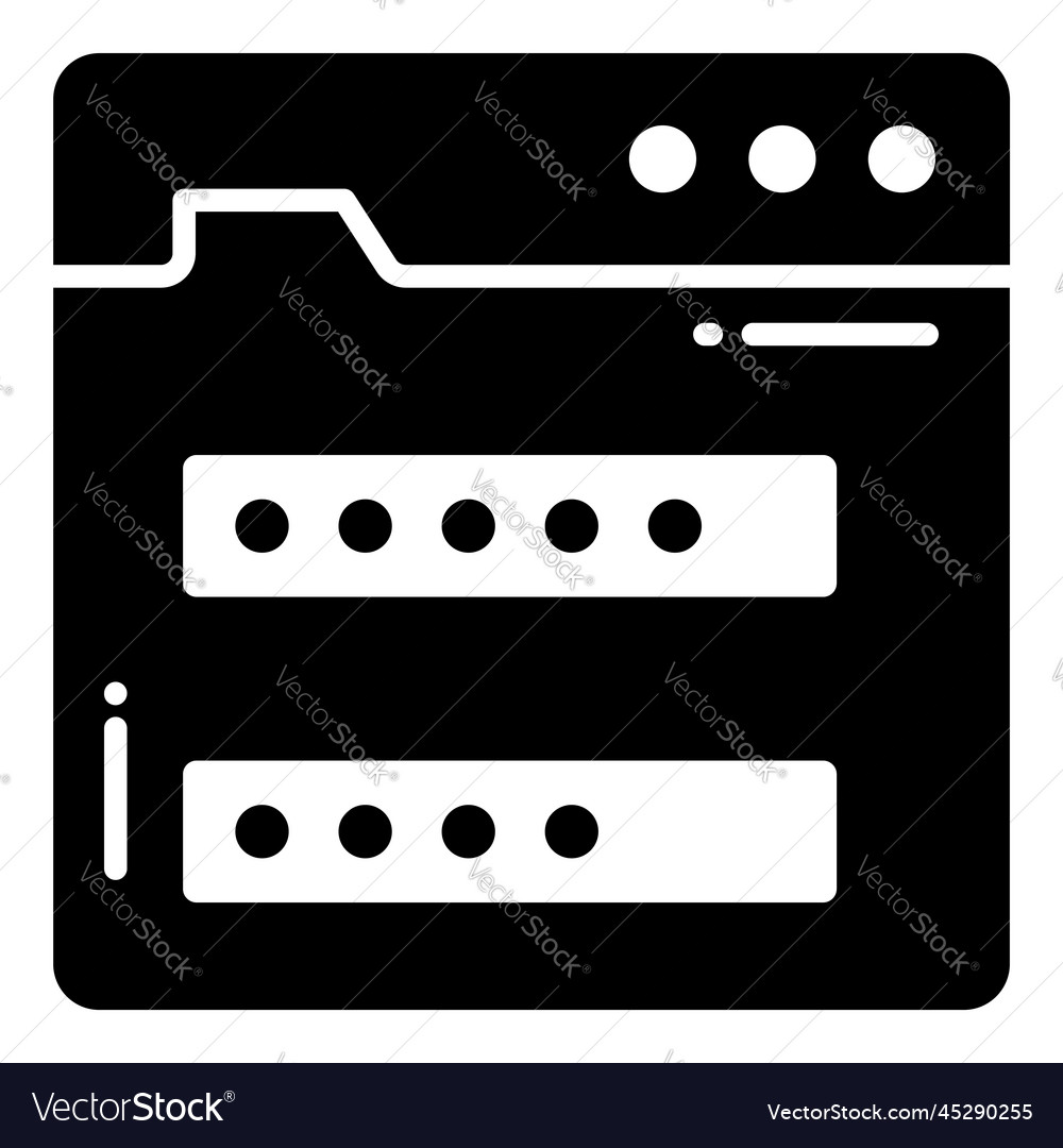 Login Password Protection And Security Icons Set Vector Image