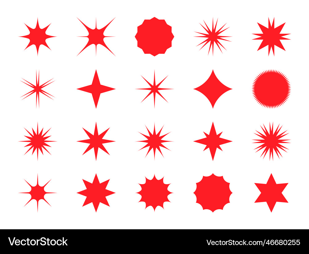 Red Starburst Vector