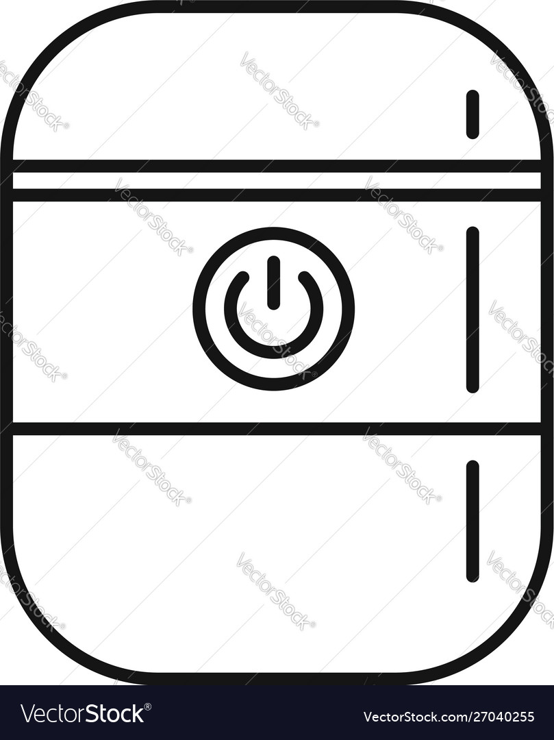 System smart speaker icon outline style Royalty Free Vector