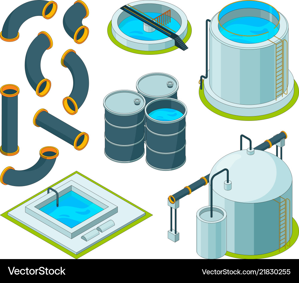 Water purification treatment watering cleaning Vector Image