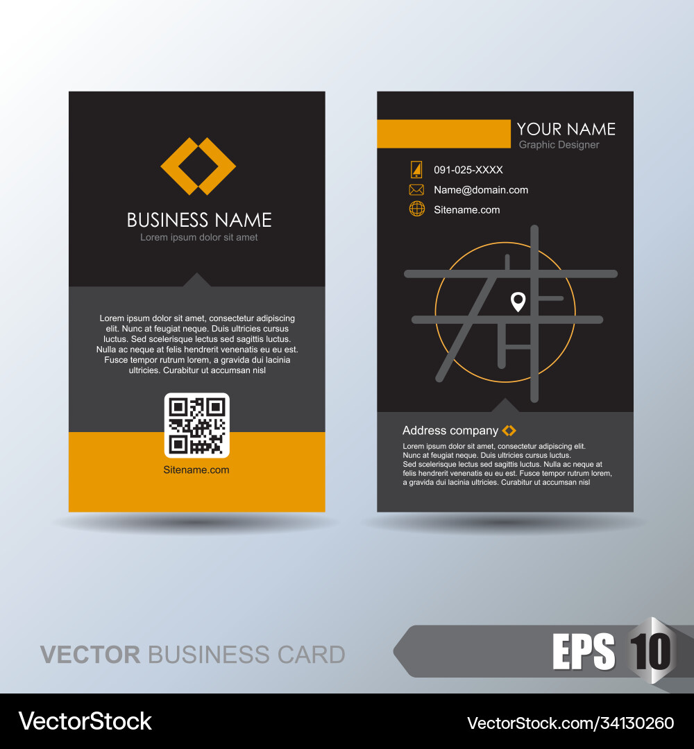 Business card 120 Royalty Free Vector Image - VectorStock
