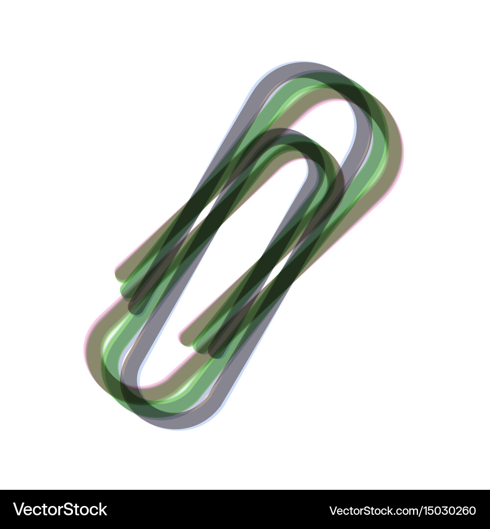 Clip sign colorful icon Royalty Free Vector Image