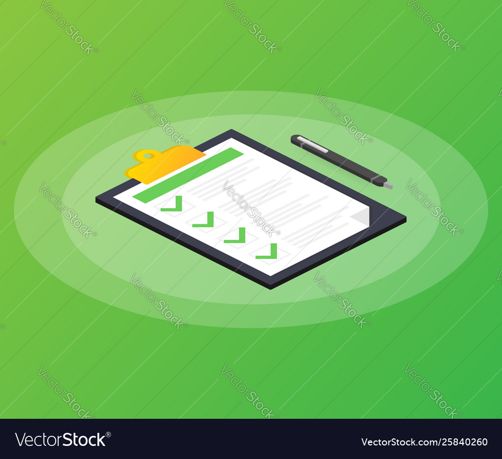 Clipboard with checklist icon Royalty Free Vector Image