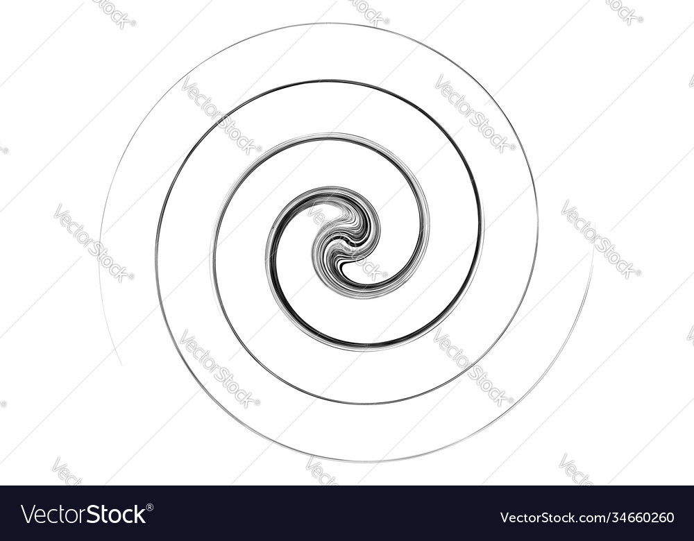 Curve rotated volute helix shape spiral swirl and Vector Image Curve rotated volute helix shape spiral swirl and Vector Image
