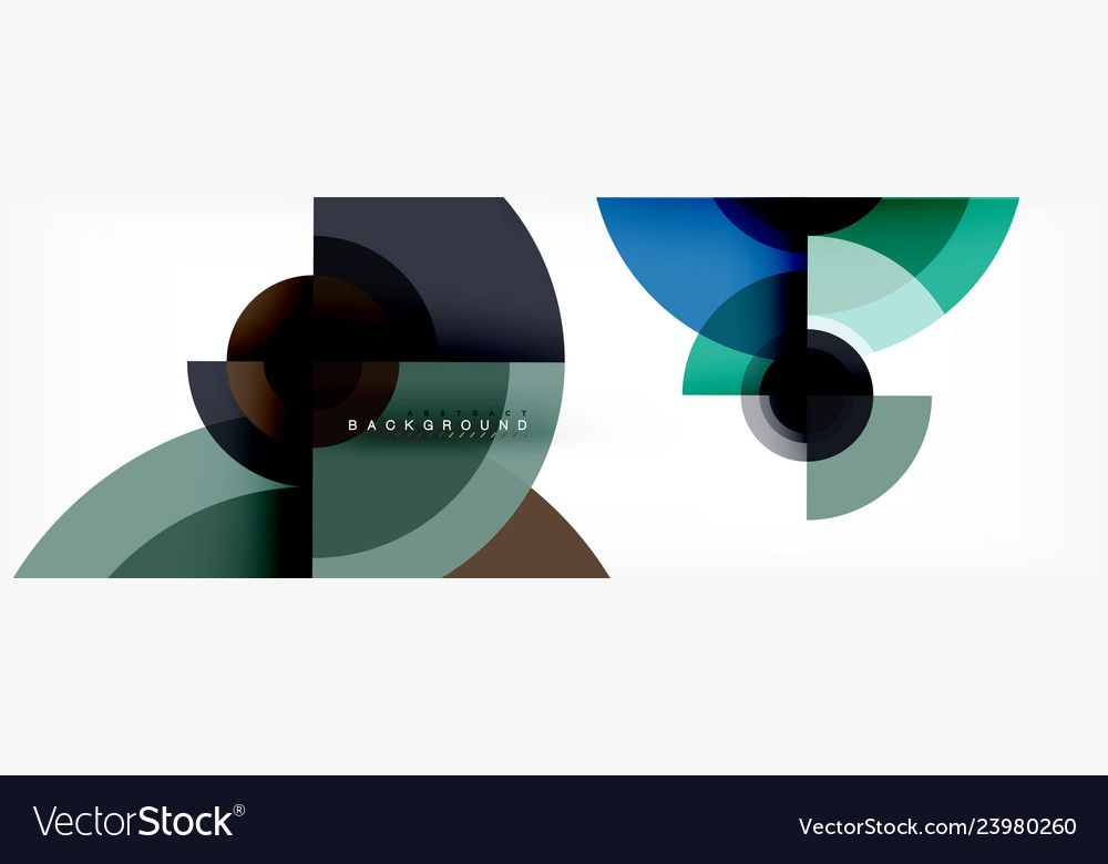 Geometric circle abstract background creative Vector Image