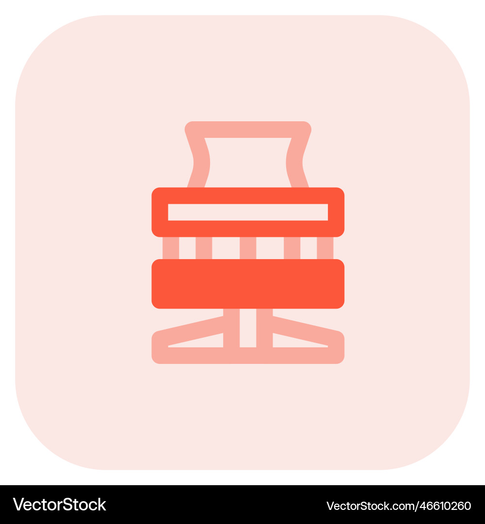 Stylish and solid wooden captains chair Royalty Free Vector