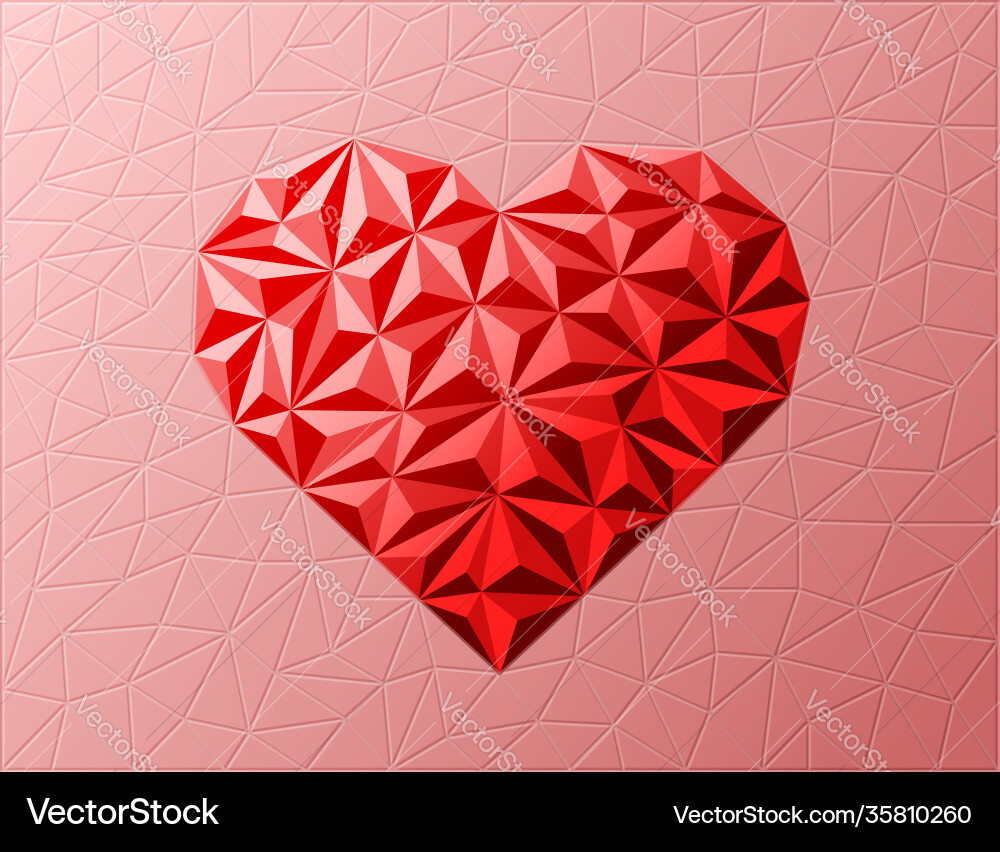 Textured heart sign on grid background Royalty Free Vector
