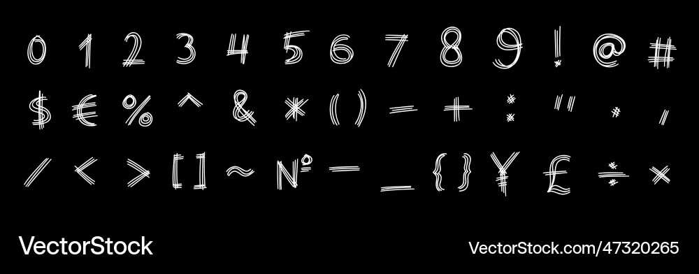 Black special mathematical and other symbols Vector Image
