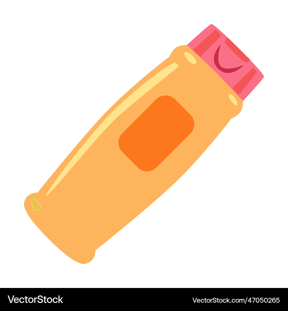 Bottle with shampoo shower gel bath accessories Vector Image