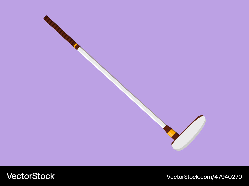 Character flat drawing golf stick or golf club Vector Image