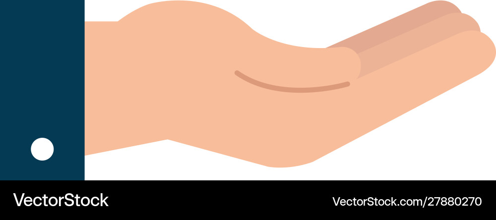 Isolated hand signal icon flat design Royalty Free Vector