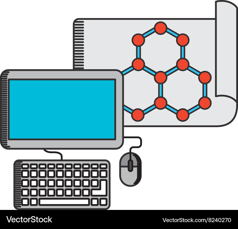 Science lab design Royalty Free Vector Image - VectorStock