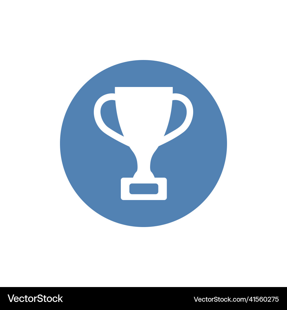 Champion cup icon isolated on white background Vector Image