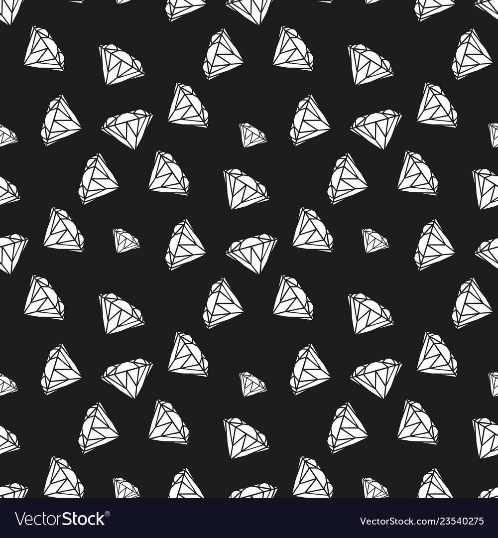 Diamonds seamless pattern Royalty Free Vector Image