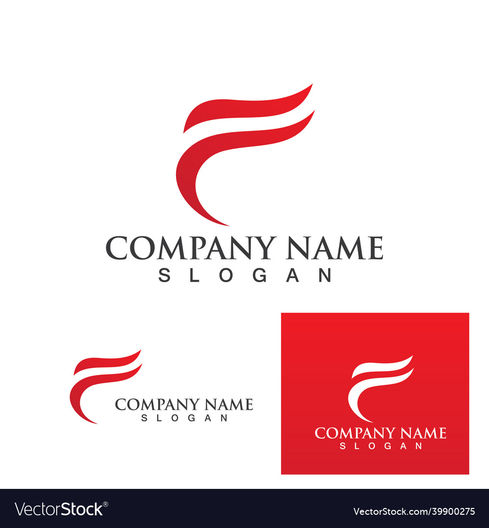 F letter icon Royalty Free Vector Image - VectorStock