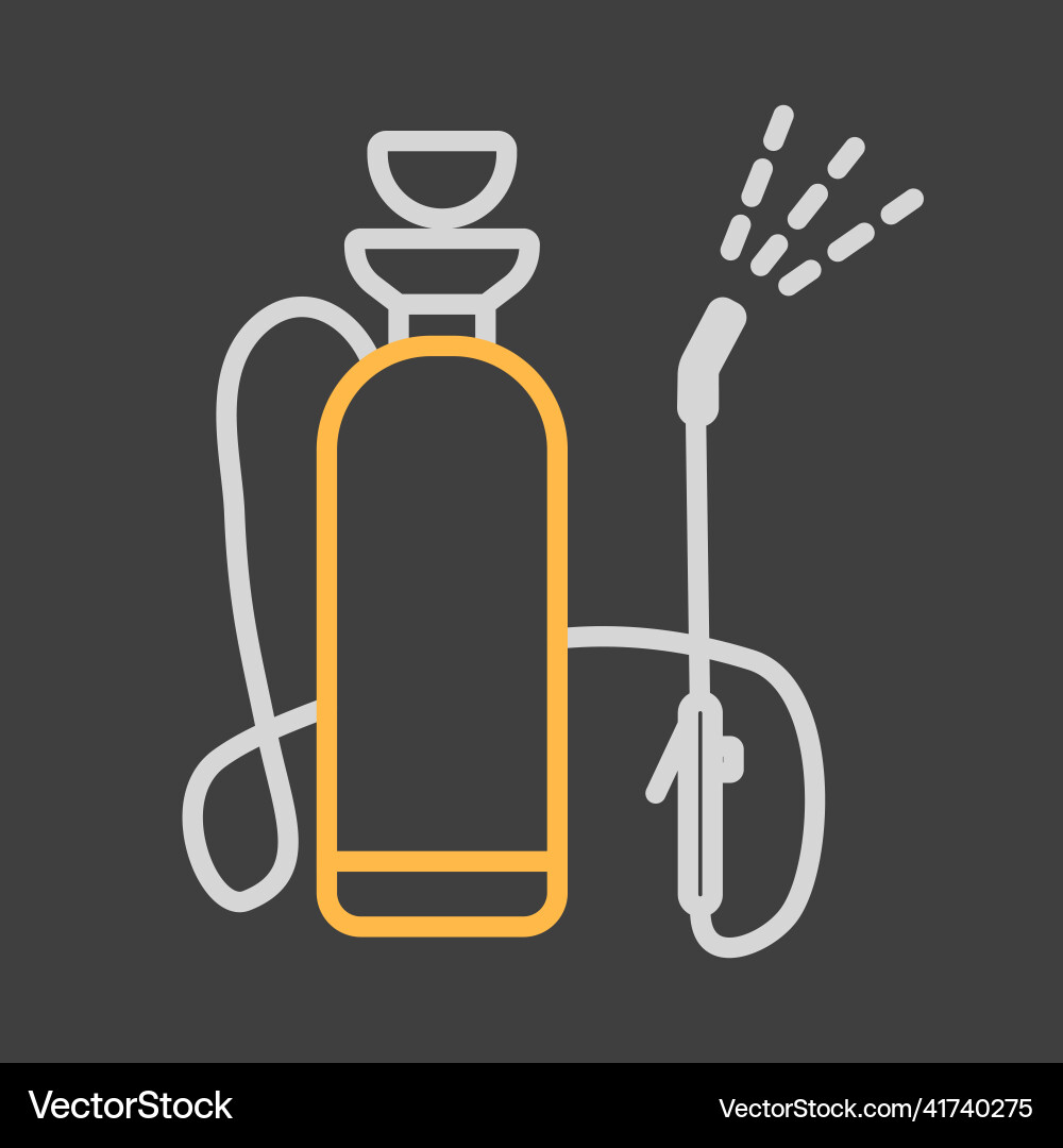 Garden sprayer isolated icon graph symbol Vector Image