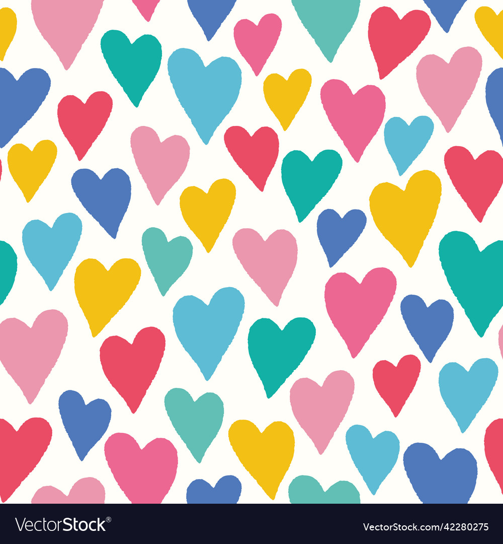 Heart back ground pattern seamless repeat Vector Image