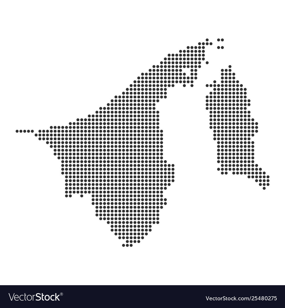 Map with dot Royalty Free Vector Image - VectorStock