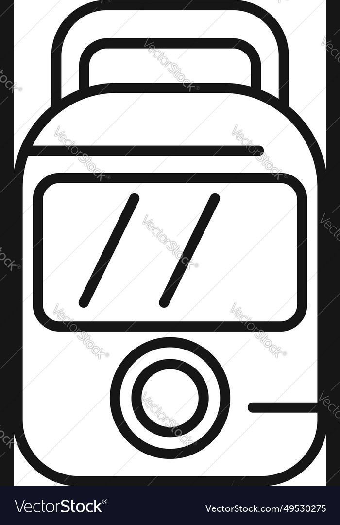 Safety defibrillator icon outline cardiac Vector Image